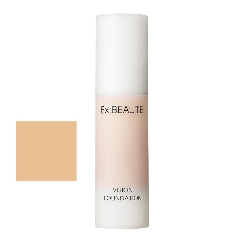 Ex：BEAUTE Ex:BEAUTE エクスボーテ プレミアムビジョンファンデーション オークル03 26g SPF27 PA++ ウォータープルーフ リキッドファンデーション ...