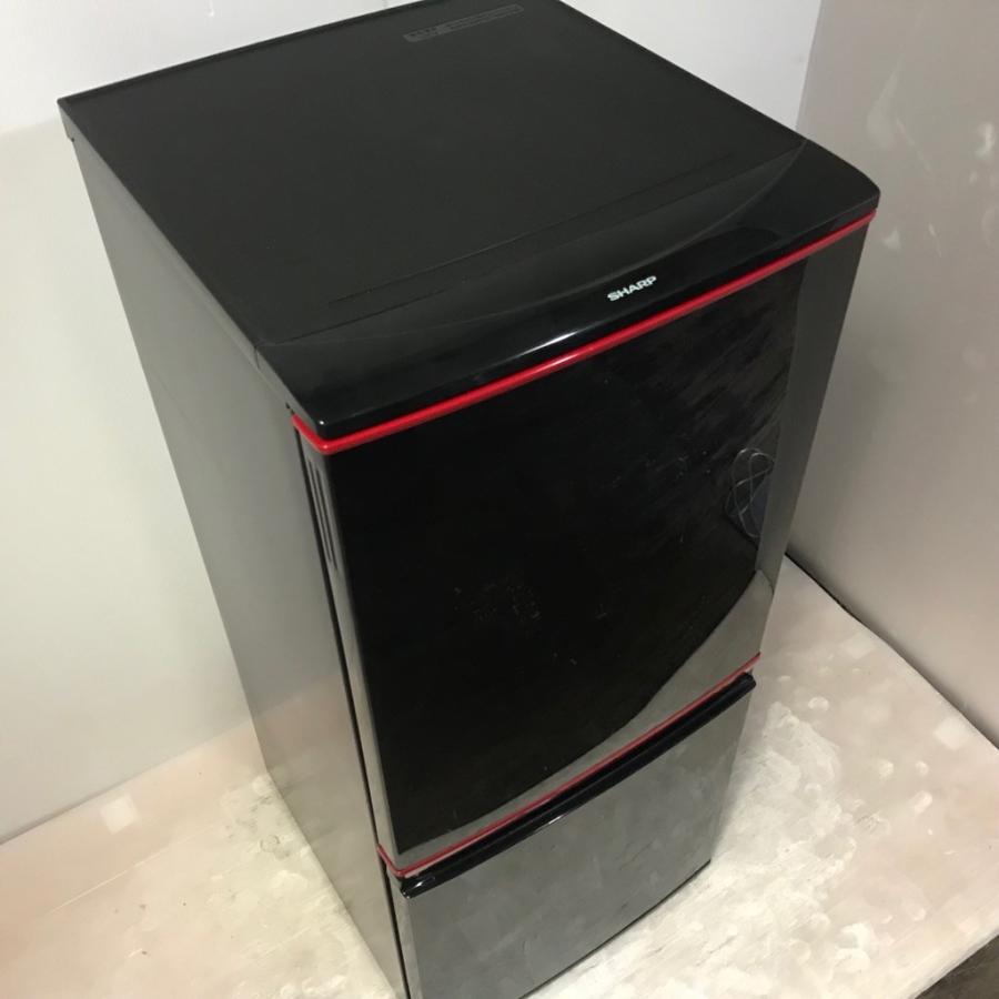 SHARP 中古 137L 2ドア冷蔵庫 つけかえどっちもドア シャープ SJ-BK14Y-B 2013年製 ブラック＆レッドライン 自動霜取りファン式 美品 希少 : コスモスペース ヤフー ...