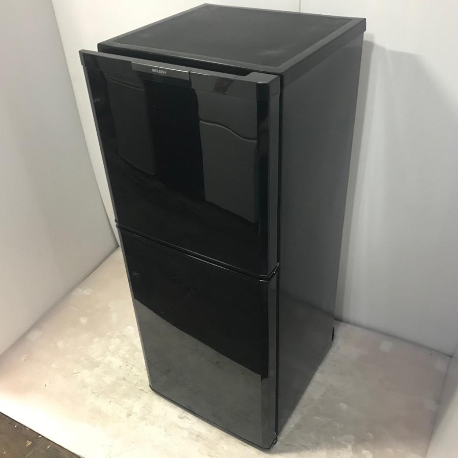 三菱（MITSUBISHI） 中古 136L 2ドア冷蔵庫 ブラック 三菱電機 MR-14P-B 2009年製 自動霜取りファン式 : コスモ ...