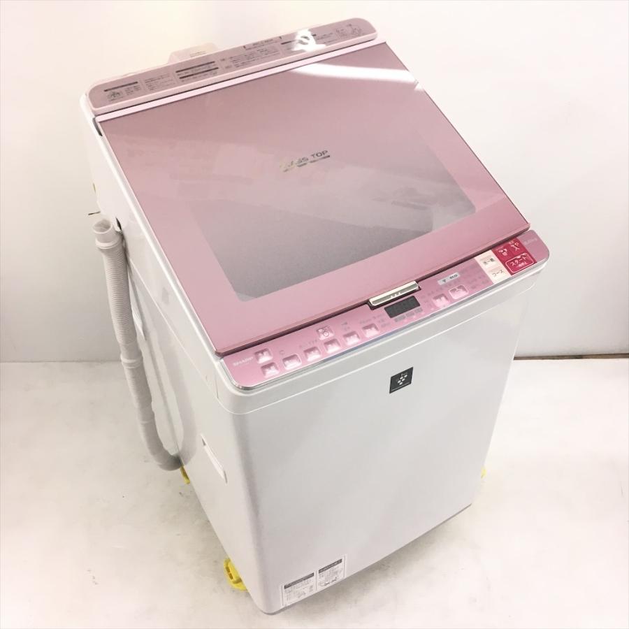 SHARP 中古 近郊送料格安洗濯8.0kg乾燥4.5kg 全自動洗濯乾燥機 シャープ ES-GX8A-P 2016年製造 ピンク系 縦型洗濯乾燥機 : コスモスペース ヤフーショップ ...
