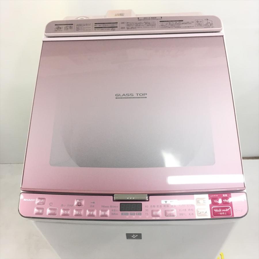 中古 近郊送料格安洗濯8.0kg乾燥4.5kg 全自動洗濯乾燥機 シャープ ES-GX8A-P 2016年製造 ピンク系 縦型洗濯乾燥機 :2S323443:コスモスペース ヤフーショップ ...