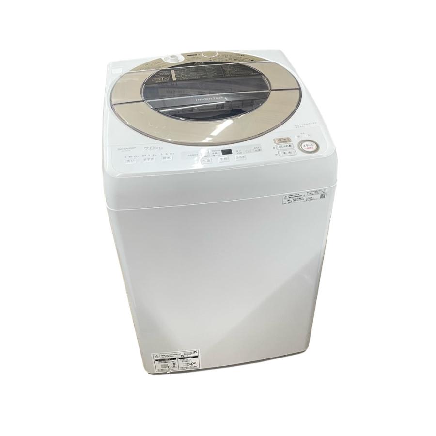 SHARP 中古 7.0kg 全自動洗濯機 シャープ ES-SH7C-N 2020年製造 ゴールド系 : コスモスペース ヤフーショップ - 通販 - Yahoo!ショッピング