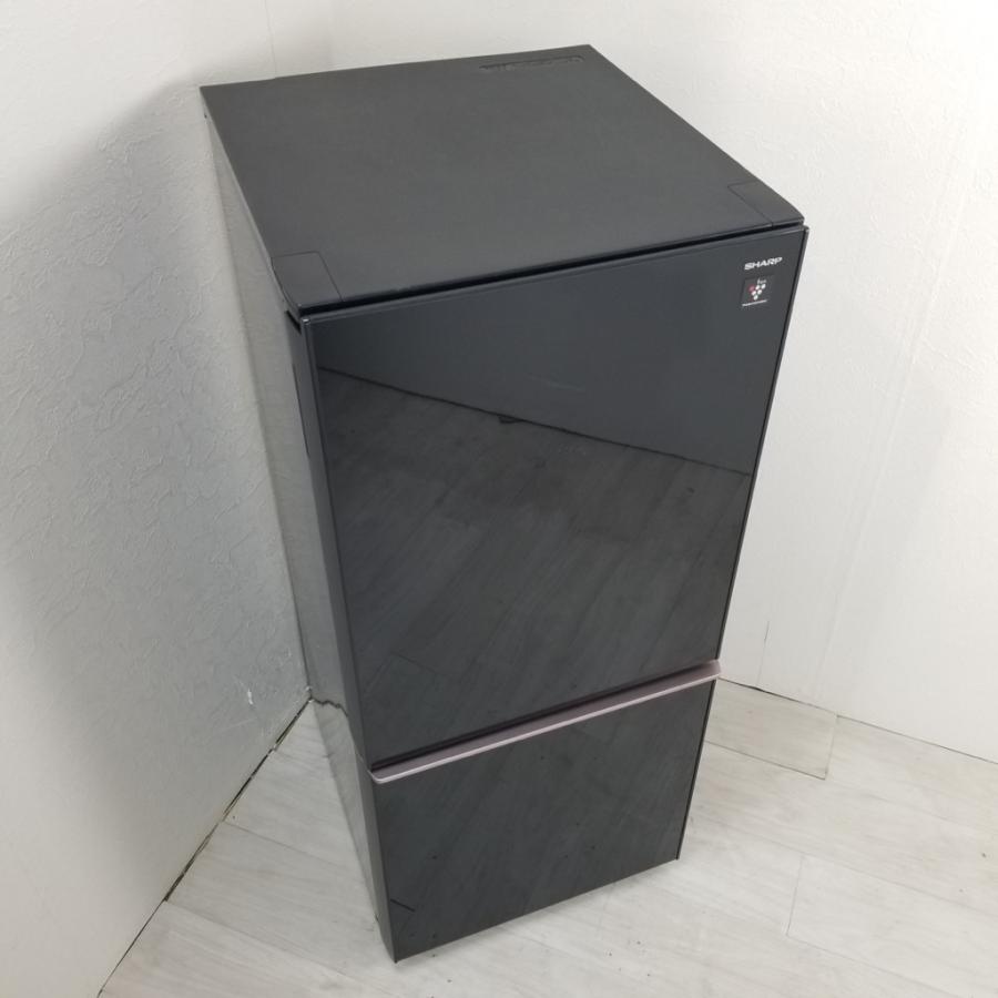 SHARP 中古 137L ガラスドア 2ドア冷蔵庫 シャープ SJ-GD14D-B 2018年製 ブラック つけかえどっちもドア 一人暮らし 単身用 : コスモスペース ヤフーショップ ...