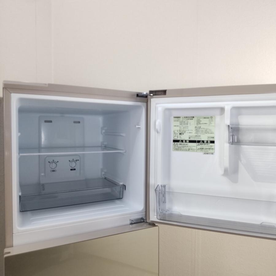 ツインバード 中古 146L 2ドア冷蔵庫 KHR-EJ15 ハーフ＆ハーフ クリスタルーベージュ 2019年製 : コスモスペース ヤフーショップ - 通販 - Yahoo!ショッピング
