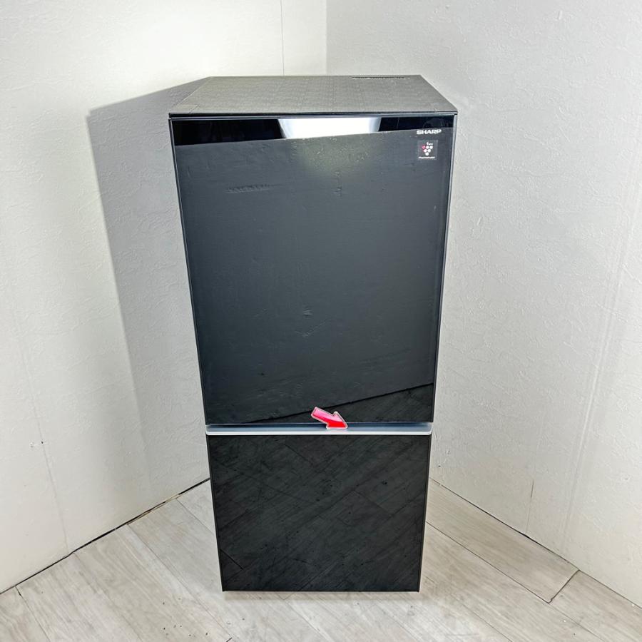 SHARP 中古 137L ガラスドア 2ドア冷蔵庫 シャープ SJ-GD14C-B 2017年製 つけかえどっちもドア 自動霜取りファン式 ブラック : コスモスペース ヤフーショップ ...