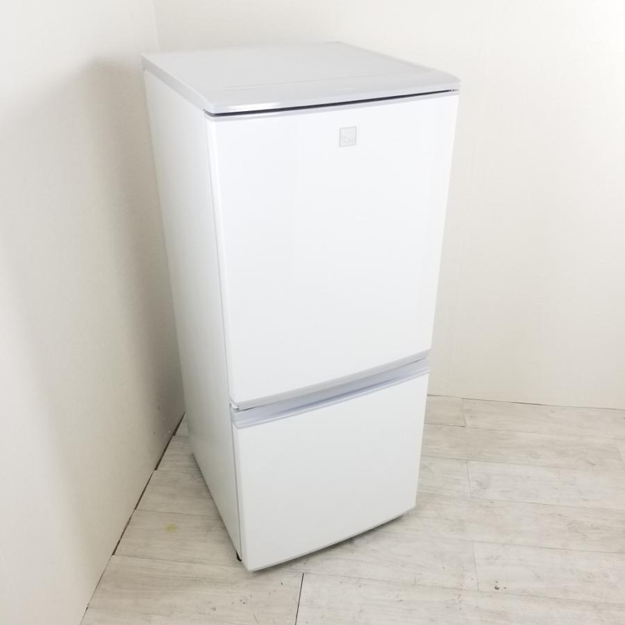 SHARP 中古 137L 2ドア冷蔵庫 自動霜取りファン式 つけかえどっちもドア シャープ SJ-14E6-KW キーワード 2019年製 一人暮らし 単身用 高年式 おまかせセレクト ...