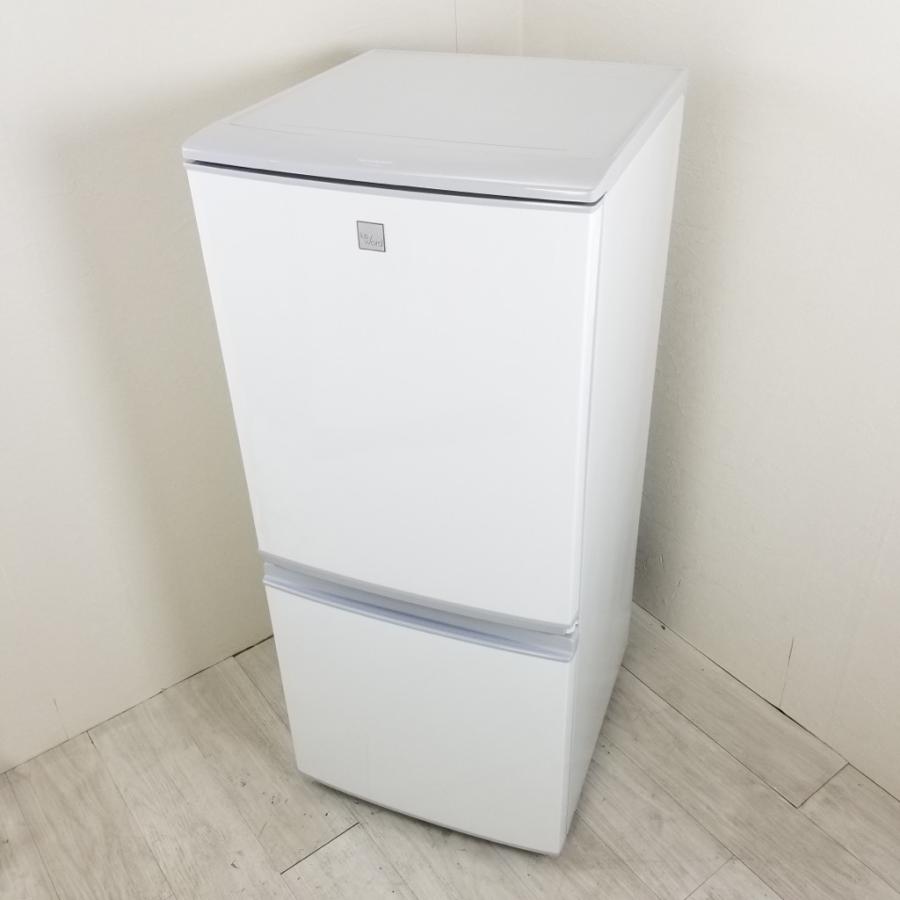 SHARP 中古 137L 2ドア冷蔵庫 自動霜取りファン式 つけかえどっちもドア シャープ SJ-14E6-KW キーワード 2019年製 一人暮らし 単身用 高年式 おまかせセレクト ...