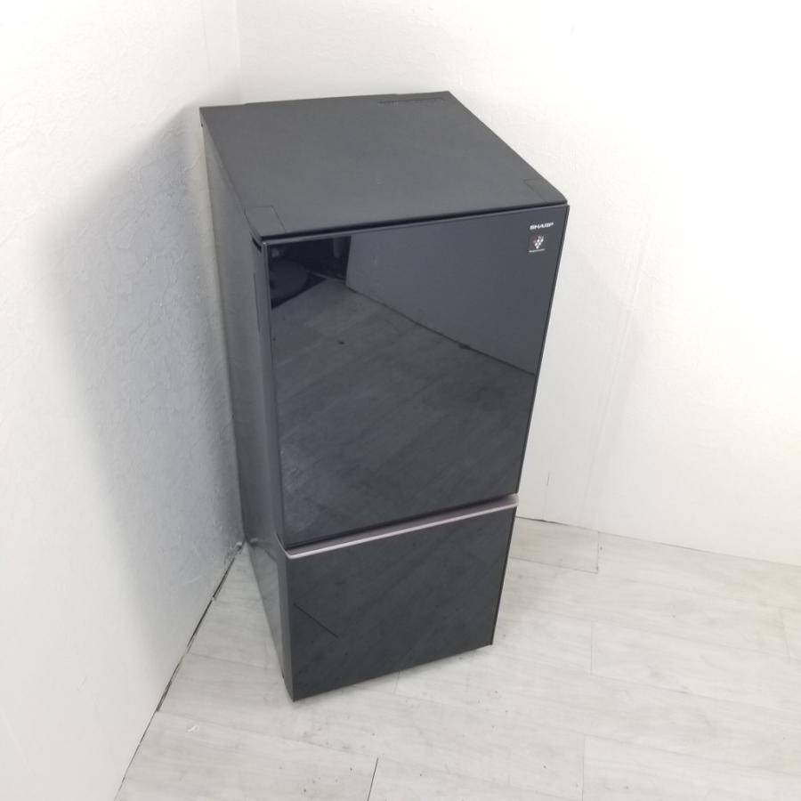中古 137L ガラスドア 2ドア冷蔵庫 シャープ SJ-GD14D-B 2017年〜2018年製 ブラック つけかえどっちもドア おまかせセレクト :sj-gd14d-b:コスモスペース ...
