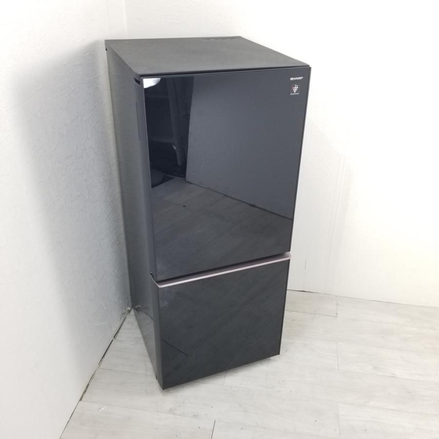 中古 137L ガラスドア 2ドア冷蔵庫 シャープ SJ-GD14D-B 2017年〜2018年製 ブラック つけかえどっちもドア おまかせセレクト :sj-gd14d-b:コスモスペース ...