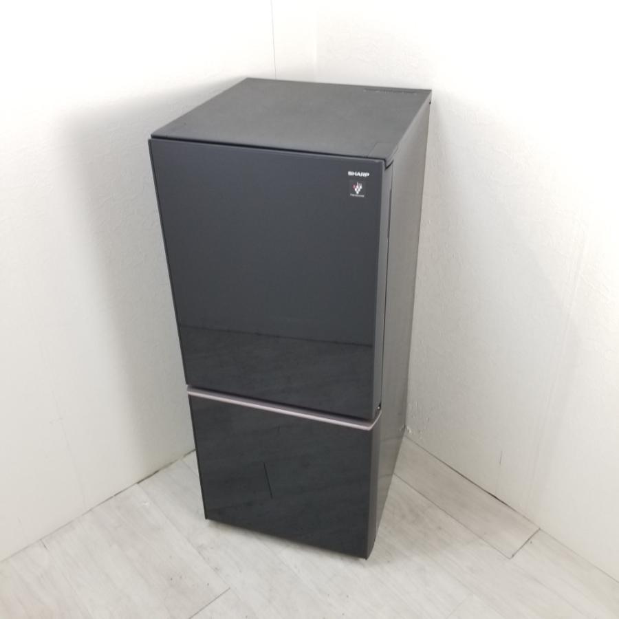 中古 137L ガラスドア 2ドア冷蔵庫 シャープ SJ-GD14D-B 2017年〜2018年製 ブラック つけかえどっちもドア おまかせセレクト :sj-gd14d-b:コスモスペース ...