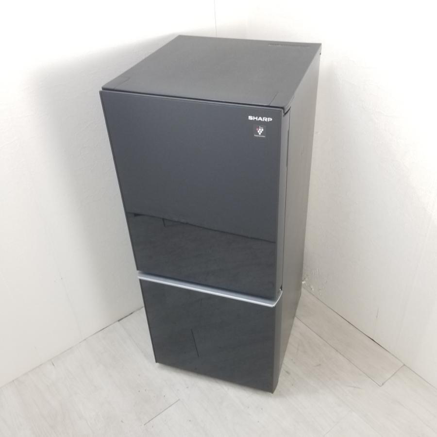 SHARP 中古 137L ガラスドア 2ドア冷蔵庫 シャープ SJ-GD14F-B 2020年製 ブラック つけかえどっちもドア おまかせセレクト : コスモスペース ヤフーショップ ...