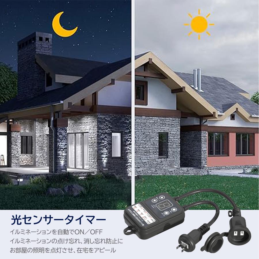 KOZUMUWAN ON/OFF自動化★レビューでプレゼント COSMONE タイマー コンセント イルミネーション クリスマス 屋外用 12 ...