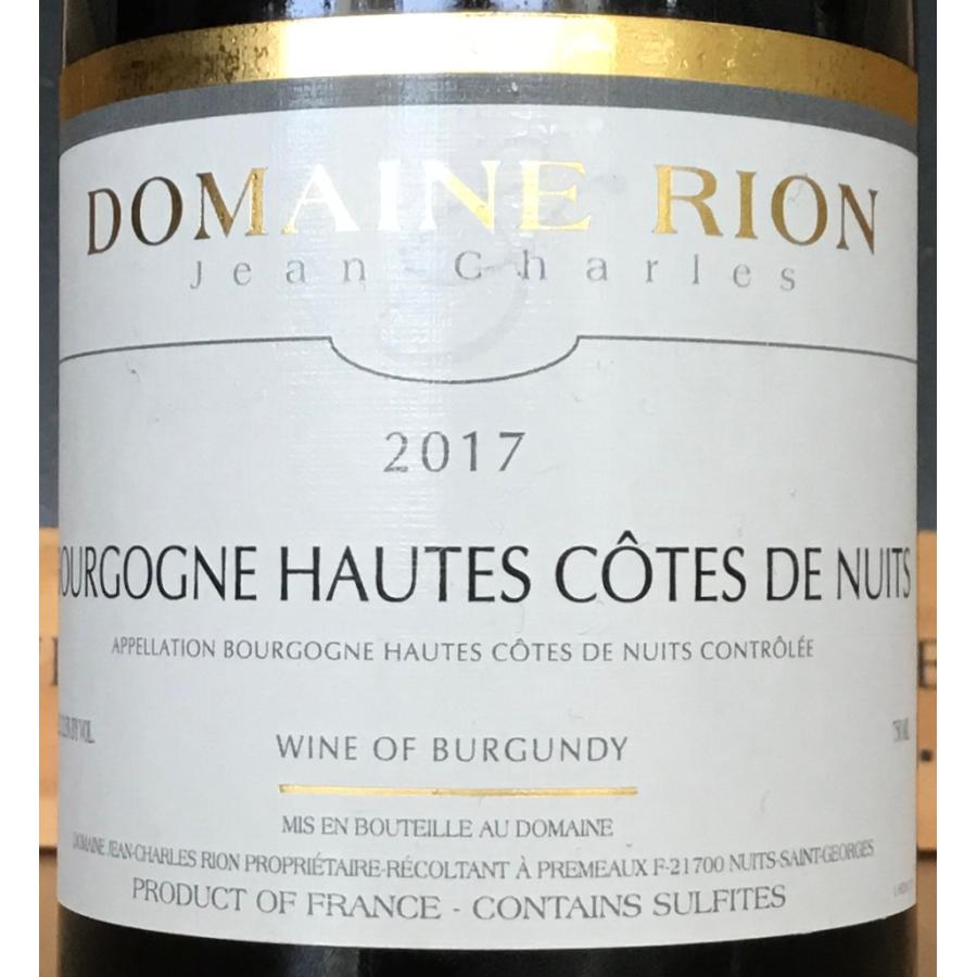 ジャン シャルル リオン ブルゴーニュ オート コート ド ニュイ ルージュ 2017 ピノ ノワール 赤ワイン ミディアム 750ml ...