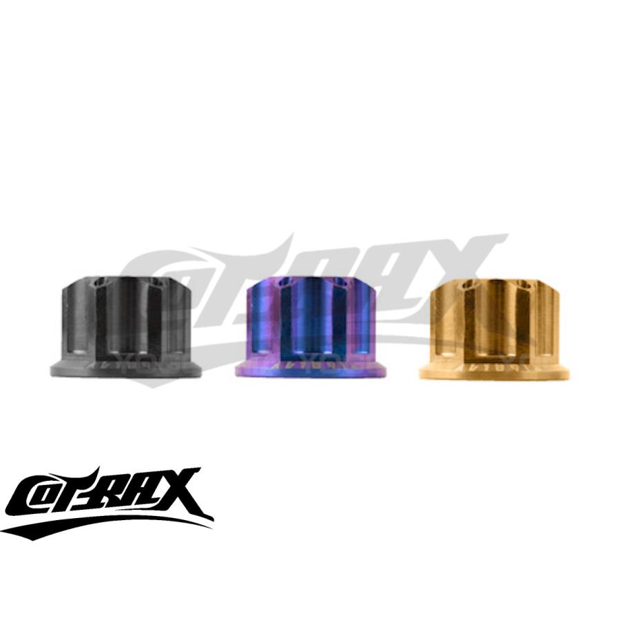 【COTRAX】ROYAL 64チタンナット 全3色 1個販売 M10 P1.25 雪花タイプ TI6AL4V 軽量 カスタム チタン ボルト 台湾製 ドレスアップ チューニング ...