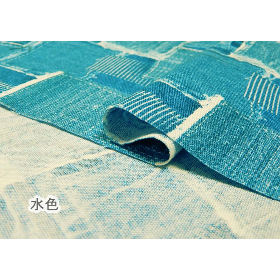 デニム調 生地 パッチワーク柄 オックス 男の子 女の子 布地 水色 ブルー 紺 黒 系 綿 子供 FUWARI 染布 110cm幅 商用利用可 メール便2mまで 生地屋 : コットンハウス ...