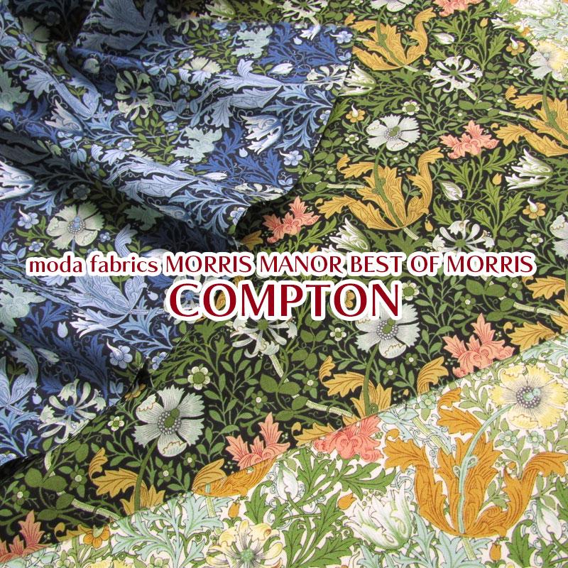 moda fabrics MORRIS MANOR BEST OF MORRIS COMPTON シーチング（単位50cm） : コットン ...