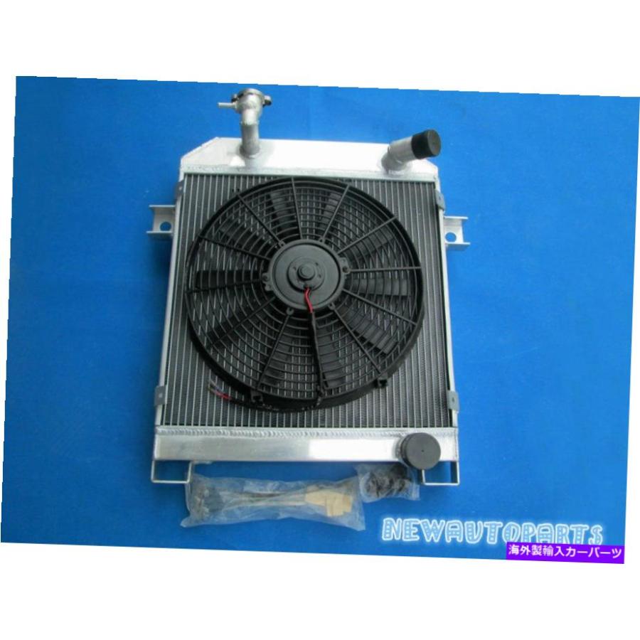 Radiator 5列アルミニウムラジエーター +ジャガーMK1/MK2 MK I/MKII S-TYPE SALOON MT 55-67のファン 5 Row Aluminum +FAN ...