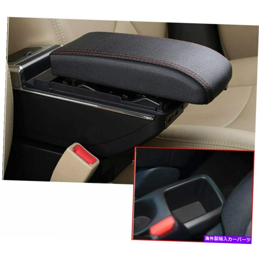 console part 日産キックハイエンド車肘掛けセンターコンソール7 USB LEDライトブラック for Nissan Kicks ...