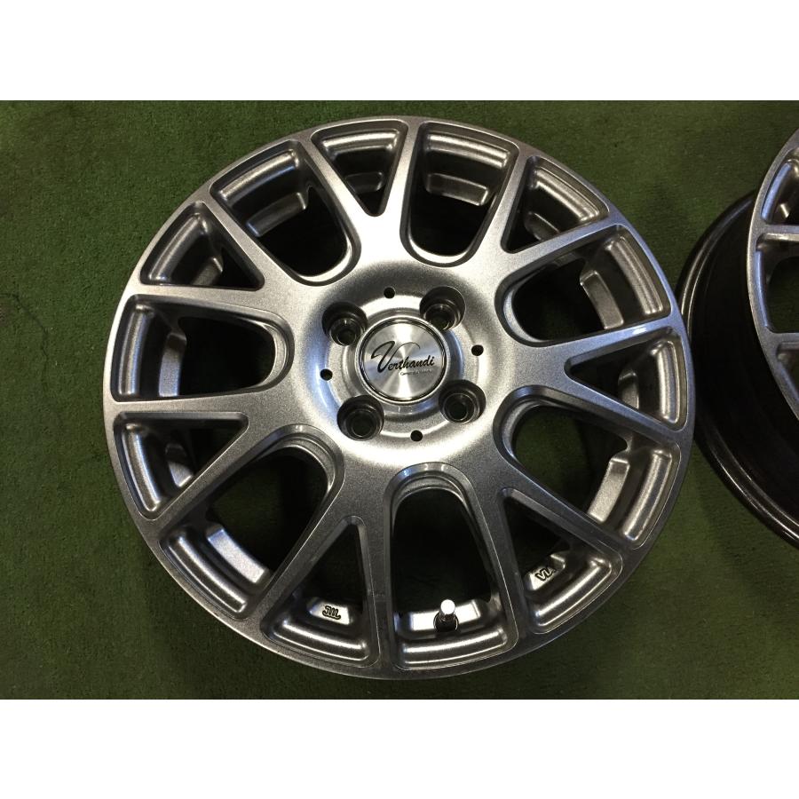 送料無料 VERTHANDI ヴェルザンディ 4H100 15×4.5J+45 スタッドレス用 スペアなどに 2本 ...