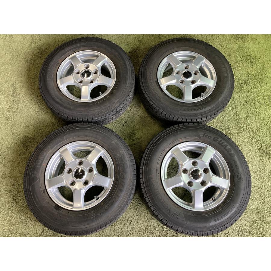 送料無料 スタッドレスセット ヨコハマ アイスガード IG91 165/80R13 90/88N LT 5H114.3 タウンエース ライト ...