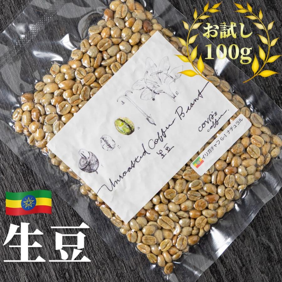 コーヒー 生豆 お試し 100g イリガチャフ G-1 ナチュラル エチオピア 珈琲 コーヒー豆少量 グリーンコーヒー 自家焙煎に 真空パック : COVAs coffee - 通販 ...