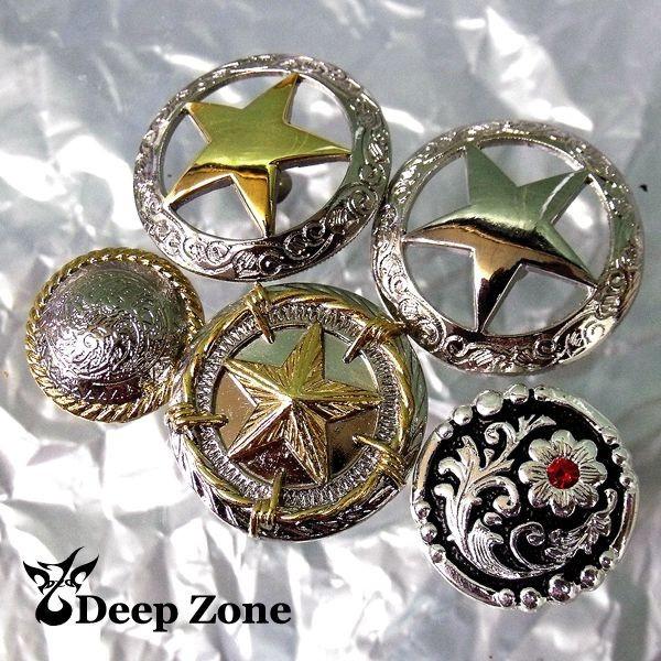 セール！メタルデザインメタルコンチョ[DZMC-005] プレゼント ギフト :DZMC-005:レザー&シルバー専門店 DEEP ZONE ...