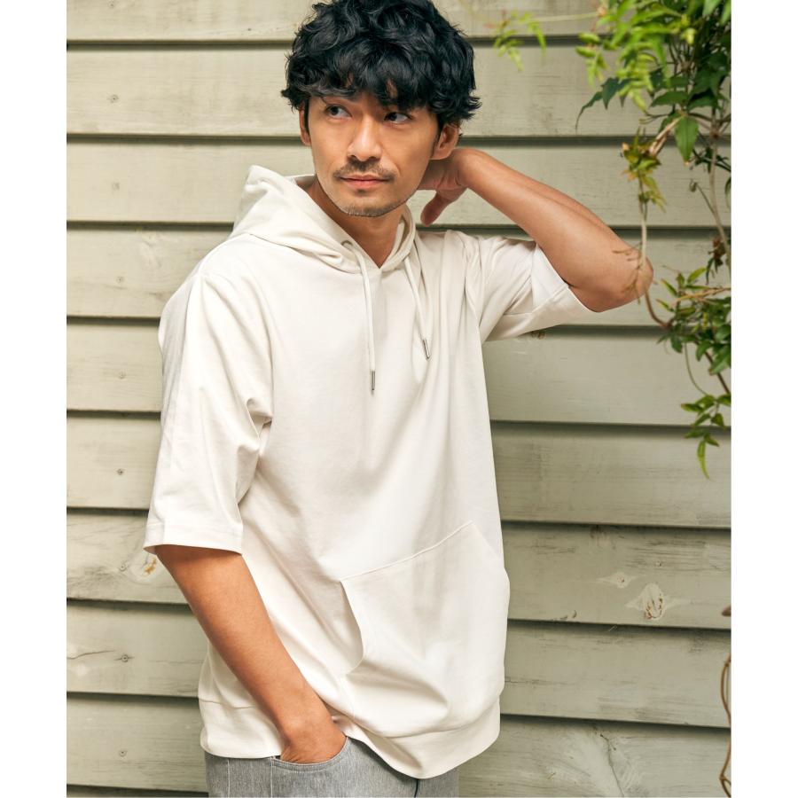 【雑誌MonoMax4月号掲載】GOKU楽セイケツ5分袖パーカー【接触冷感／抗菌防臭】 : 11321140 : COX-ONLINE SHOP ヤフー店 - 通販 - Yahoo!ショッピング