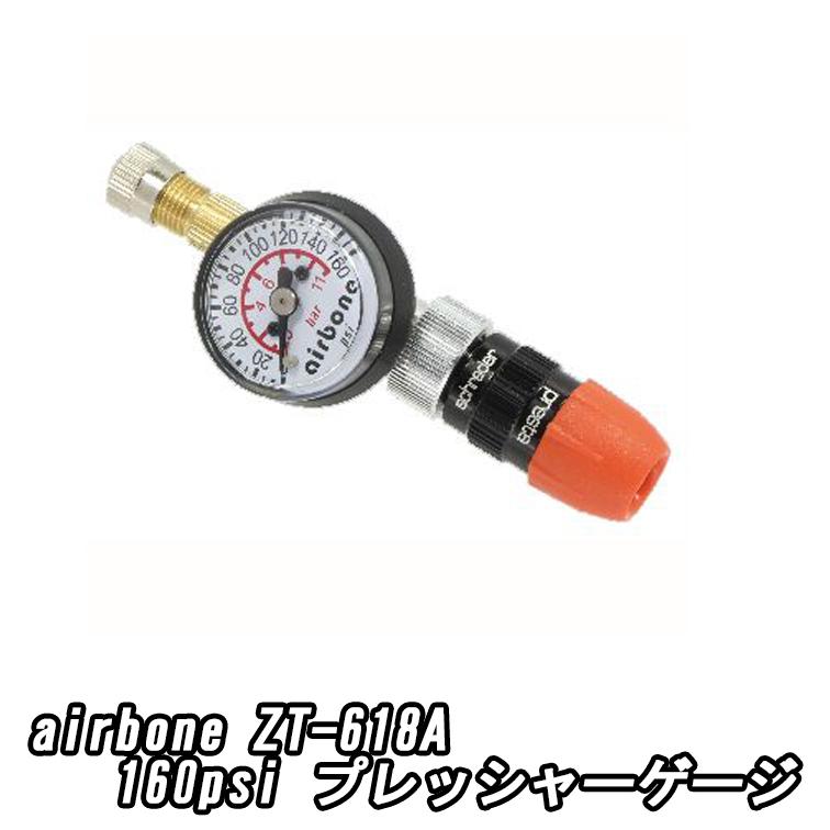 airbone エアボーン ZT-618 160psi プレッシャーゲージ : コジーバイシクル Yahoo!店 - 通販 - Yahoo!ショッピング