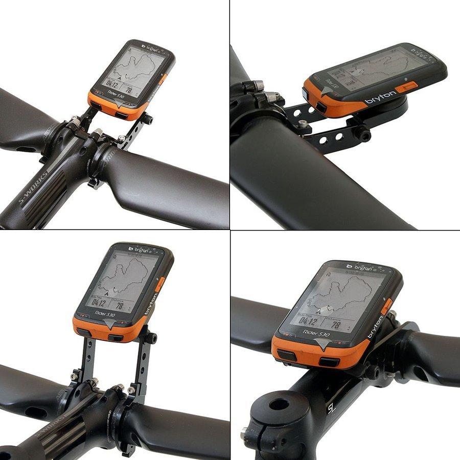 REC-MOUNTS レックマウント BRY-Narrow19+GP ブライトン コンボマウント 両持ちナロータイプ 下部アダプター付 GoPro装着可 ロードバイク サイコン : コジー ...