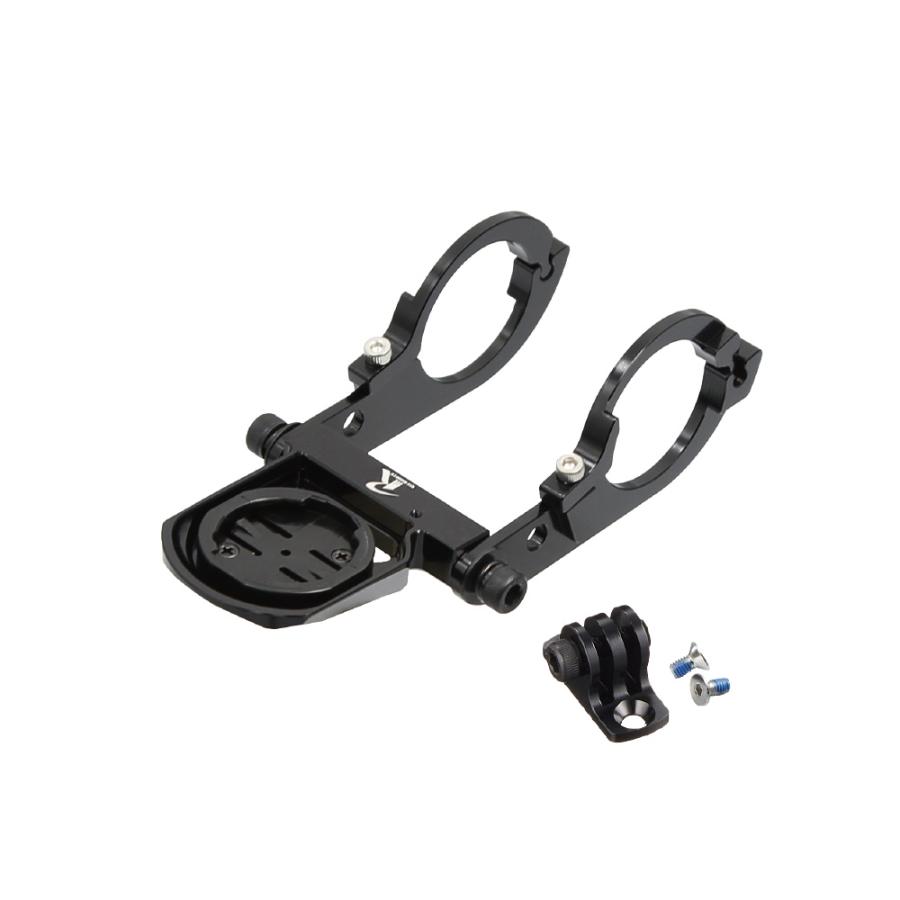 REC MOUNTS GM-AERO9+GP レックマウント ガーミン Aeroコンボ マウント (両持ちナロー タイプ9, 下部アダプター付) [Garmin エッジ 530/830サイズ ...