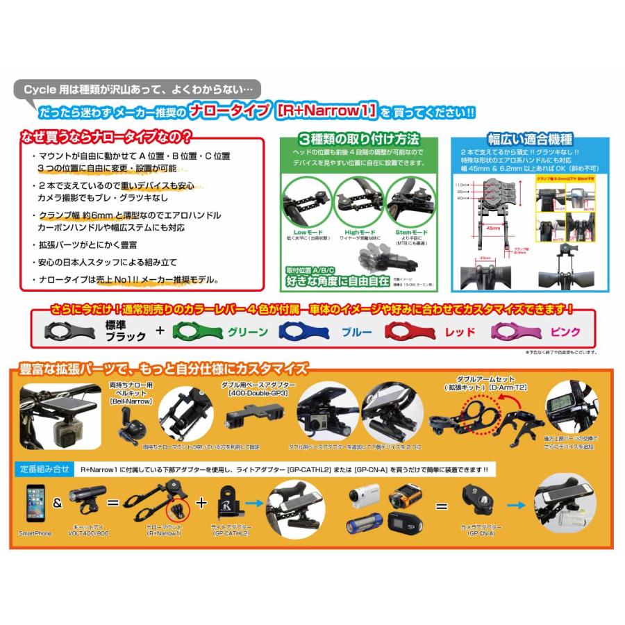 REC MOUNT +PLUS R+Cycle1-iPC4 レックマウントプラス (R+ / アールプラス) Cycle マウントキット [iPhone XR用] :recmountplus ...