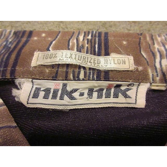 ビンテージ70's☆MADE IN ITALY nik-nikナイロン鷹プリント総柄 ビンテージ70's☆MADE IN ITALY nik-nikナイロン鷹プリント総柄