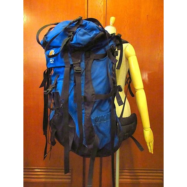 ビンテージ★Lowe alpine Contour IV 90+15ナイロンバックパック青×黒size M★200321s3-bag-bp ...