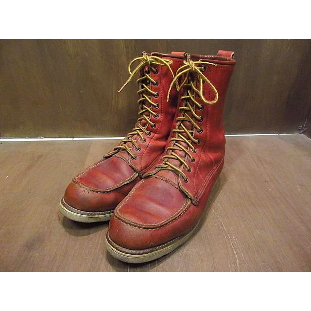 ビンテージ90's★RED WING 8877半円犬タグ初期ワークブーツsize10E★200420n8-m-bt-28cmレッドウィング ...