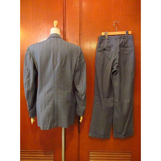 ビンテージ60's Andover CLOTHESピンストライプダブルスーツツーピースグレー37-W31 200916s3-m-suit ...