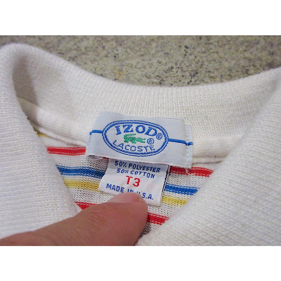ビンテージ80's IZOD LACOSTEマルチカラーボーダーポロシャツsize T3 220818r12-k-plsh古着トップスラコステアイゾッドUSA : COZY VINTAGE ...