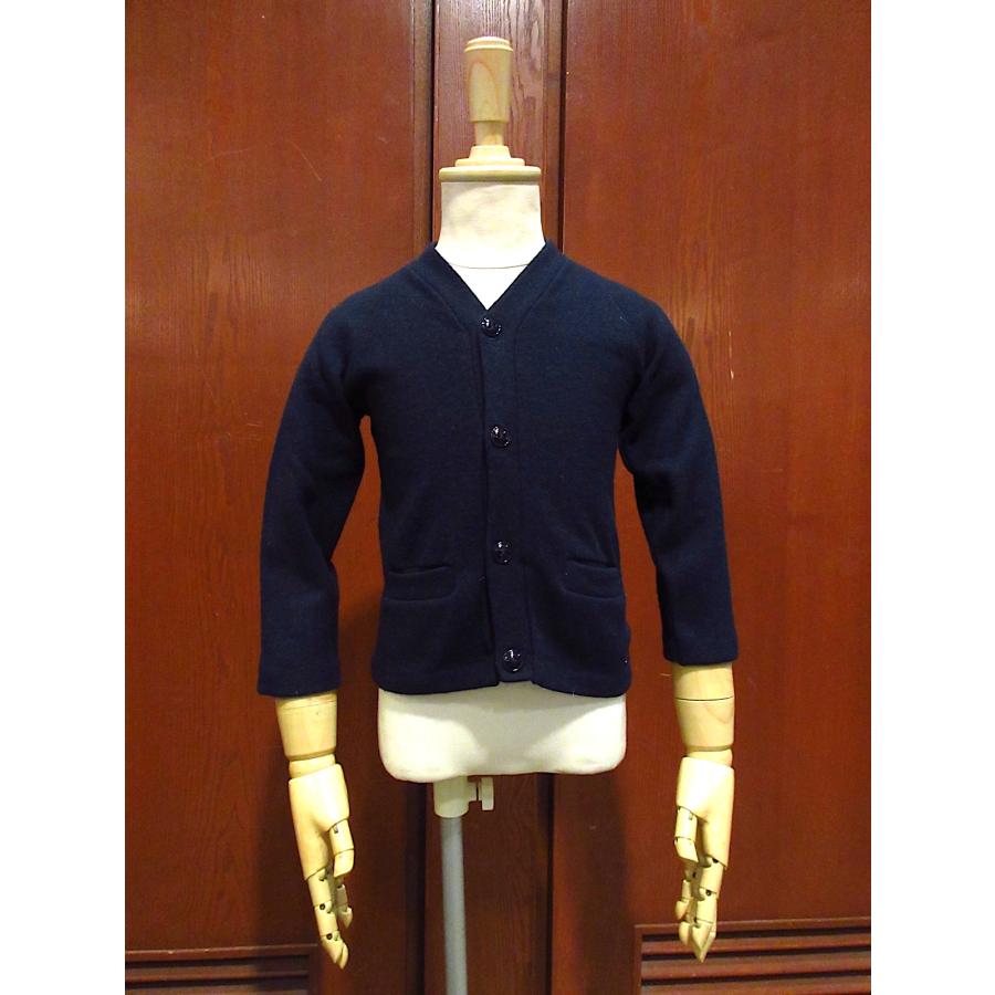 ビンテージ30's DEADSTOCK FUNSTENキッズウールカーディガン紺size 4 220926c5-k-cdg 1930sキッズ ...