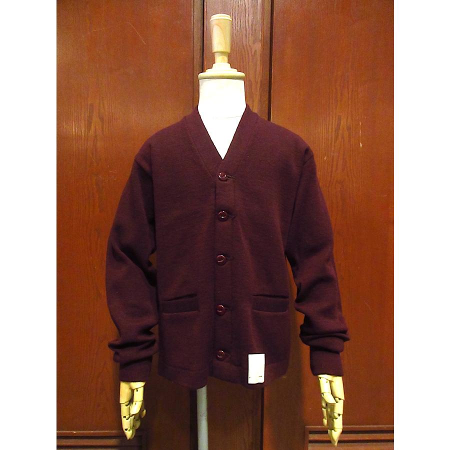 ビンテージ30's DEADSTOCK FUNSTENキッズウールカーディガンボルドー 220926c6-k-cdg 1930sワークデッド ...