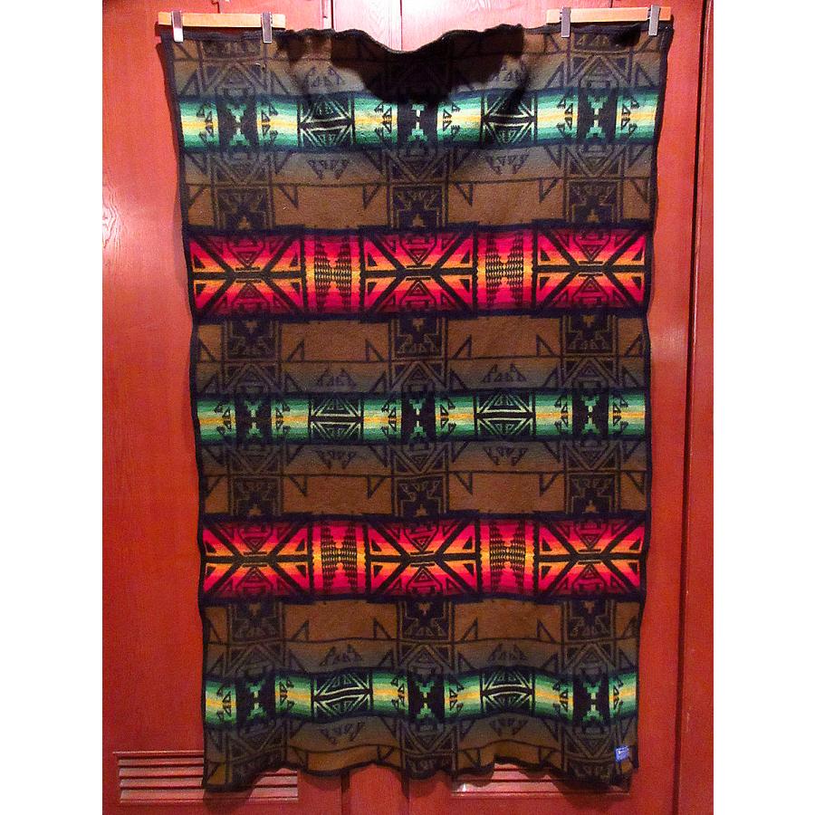 PENDLETON Beaver Stateネイティブ柄ウールブランケット size約186cm×約121cm 221215j2-blk古着 : COZY VINTAGE - 通販 ...