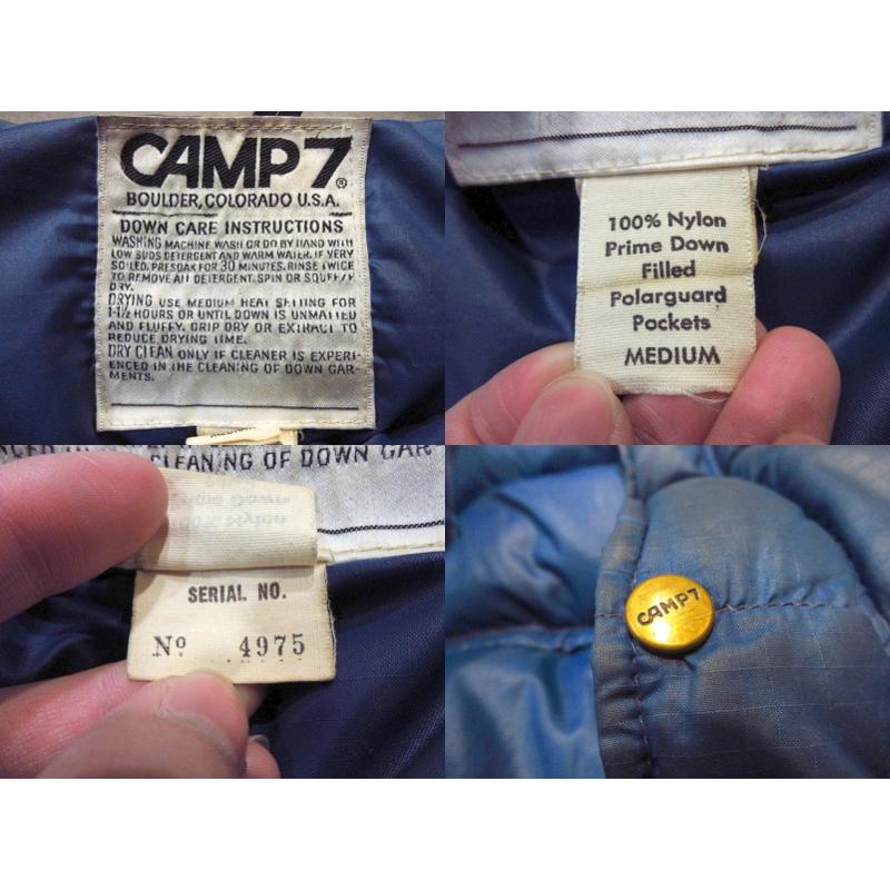 ビンテージ70's CAMP7ナイロンダウンジャケット青 221222j1-m-jk-dwnアウター1970s古着アウトドアキャンプ :221222j1-m-jk-dwn:COZY ...