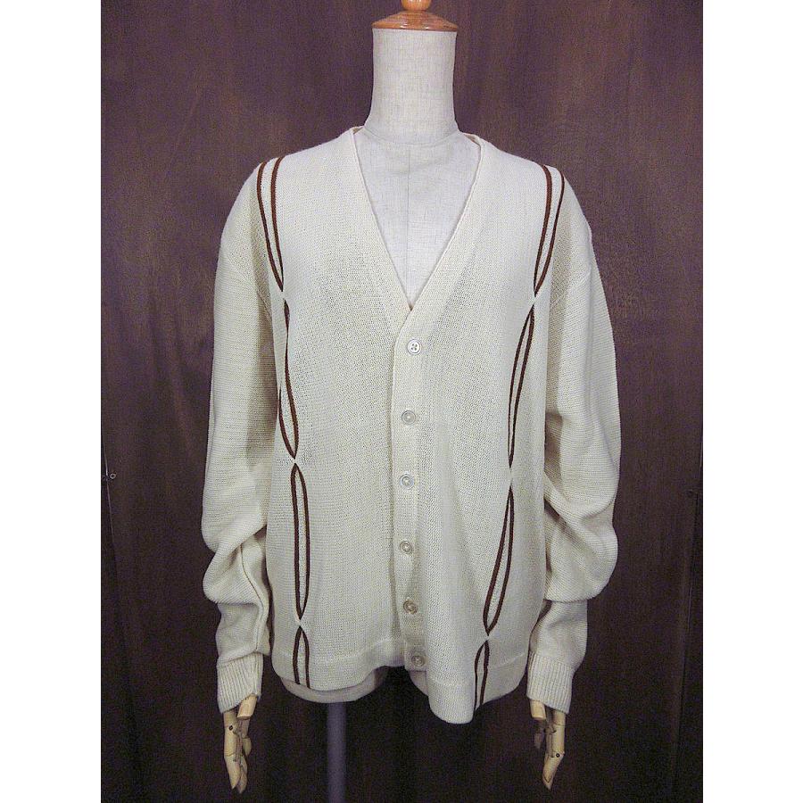 ビンテージ60’s Rinardoアクリルカーディガン生成りsize M 231011j2-m-cdgニット模様入り1960s : COZY ...