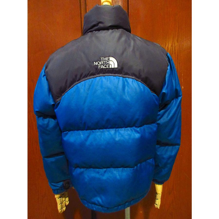 ビンテージ90's○THE NORTH FACEキッズヌプシジャケット青×黒 ビンテージ90's○THE NORTH FACEキッズヌプシジャケット青×黒