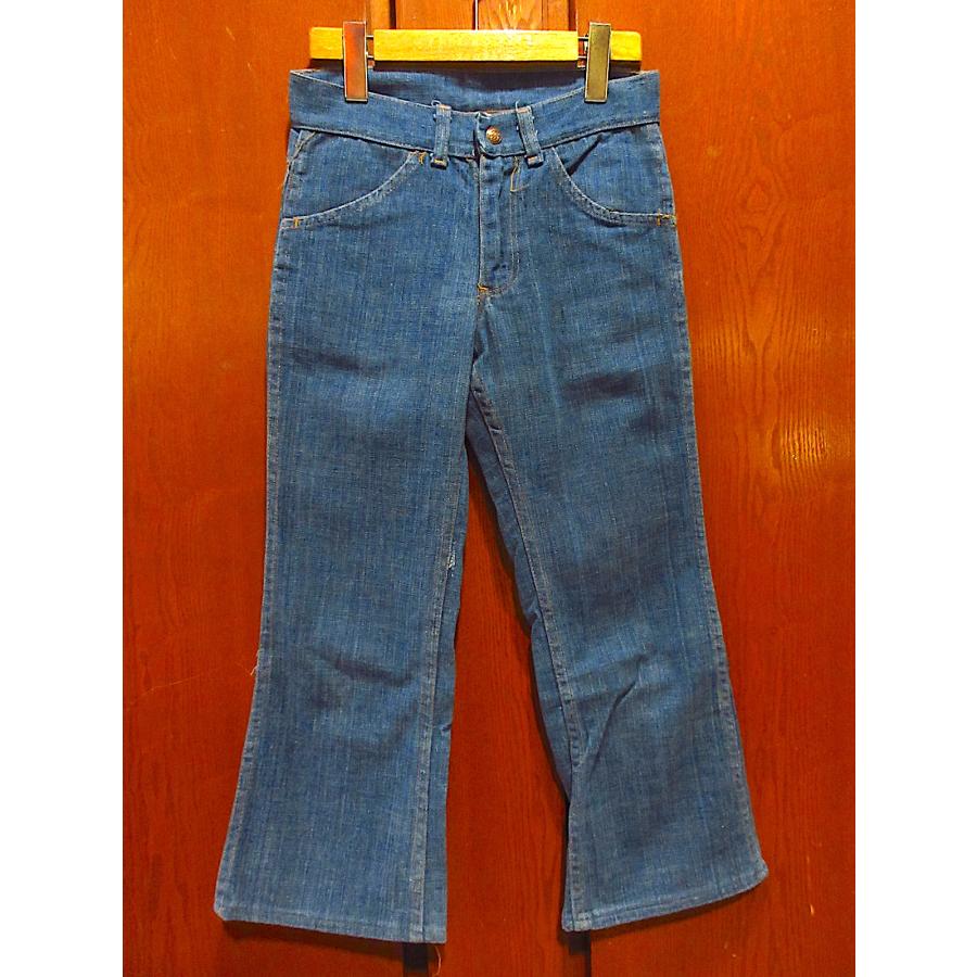ビンテージ70's キッズデニムフレアパンツ実寸W64cm 240325c8-k-pnt-jns-w25 1970sボーイズジーンズデニム古着ブーツカット : COZY VINTAGE ...