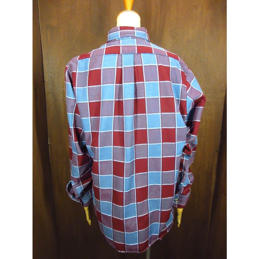 ビンテージ70’s80’s Par Fourチェックボタンダウンシャツsize Lえんじ色×水色 240508y5-m-lssh-drsメンズトップス古着1970s1980s : COZY ...