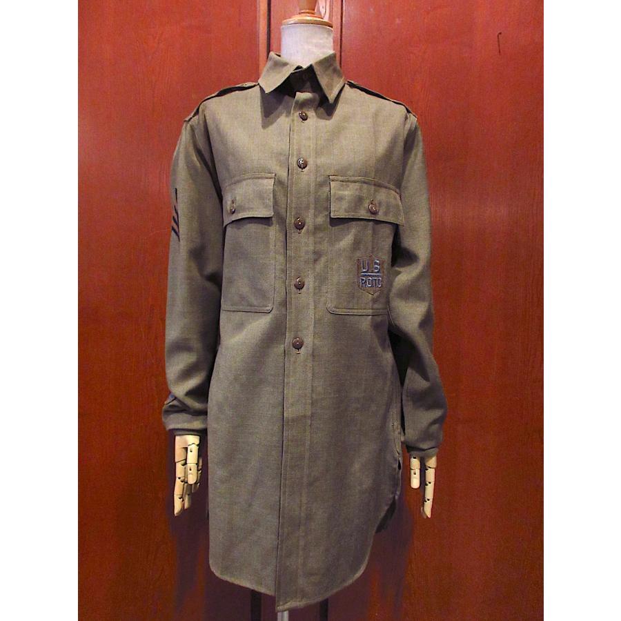ビンテージ~40's FECHHEIMER BROS. COミリタリー長袖ウールシャツ 240801m6-m-lssh-mltトップスメンズ ...