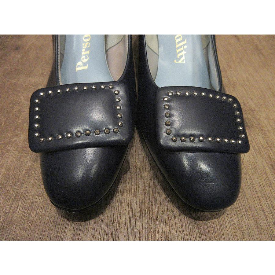 ビンテージ70's DEADSTOCK Personalityフェイクレザーパンプス黒size 6 C/A 250218j5-w-pmp-22cm古着1970sレディース : COZY ...