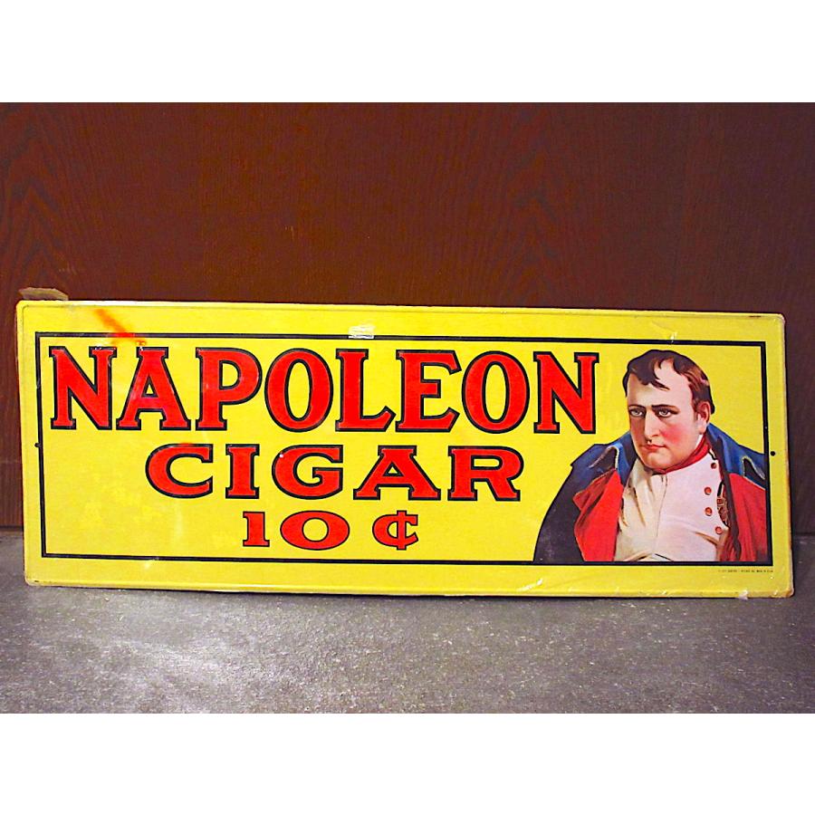 ビンテージ70’s DEADSTOCK NAPOLEON CIGARアドバタイシングティンサイン 250227z2-signデッドストック ...