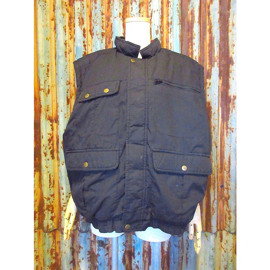 ビンテージ90’s EAGLES RIDGE OUTFITTERS裏地チェック中綿ベスト黒size 1X 250413k2-m-vs ...