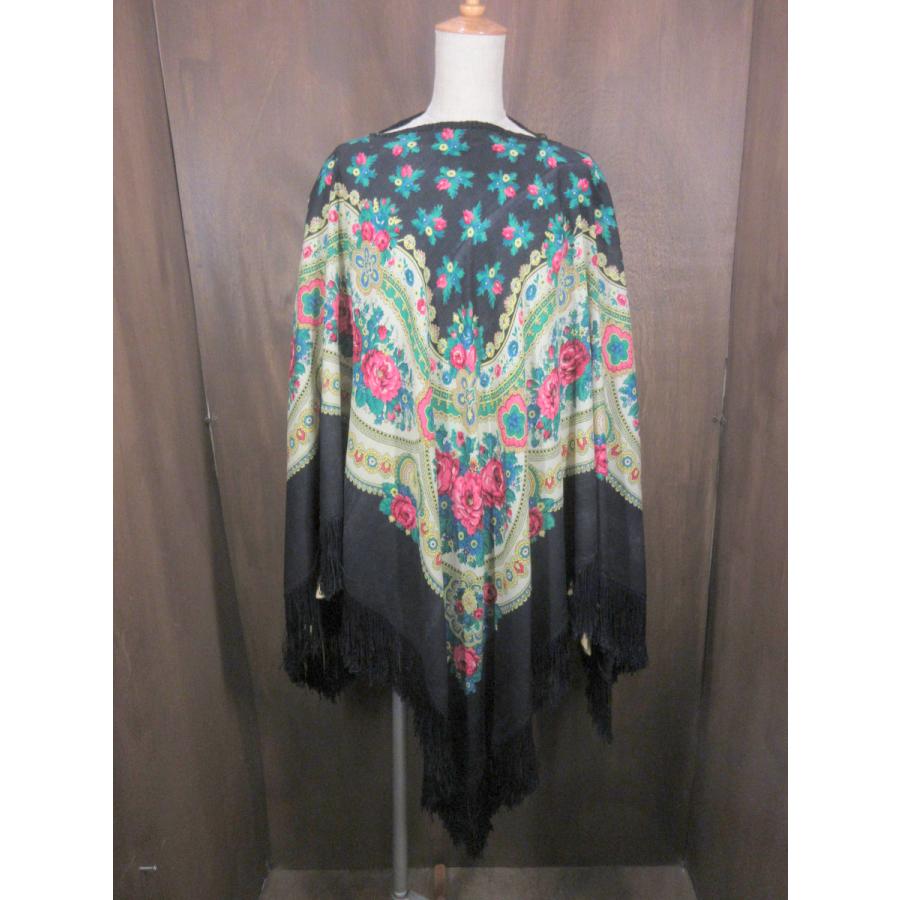 ビンテージ70's 花柄フリンジ付きポンチョ 250610j4-w-jk-otレディース古着1970s : COZY VINTAGE - 通販 - Yahoo!ショッピング