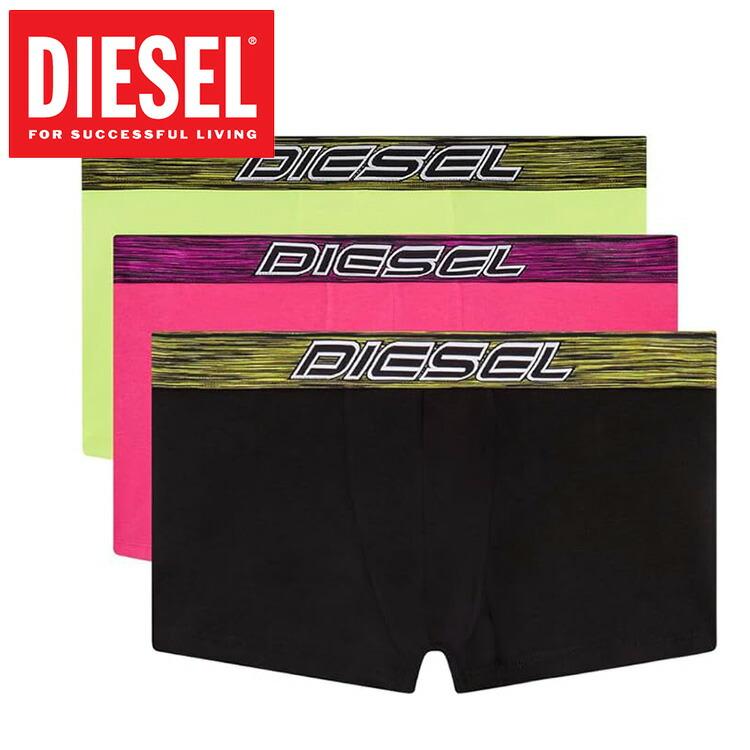 DIESEL Mサイズ 並行輸入 ディーゼル ボクサーパンツ 3枚セット ブランド 黒 ブラック ピンク ライムグリーン 3Pパック : キャラパレード ヤフーショップ - 通販 ...